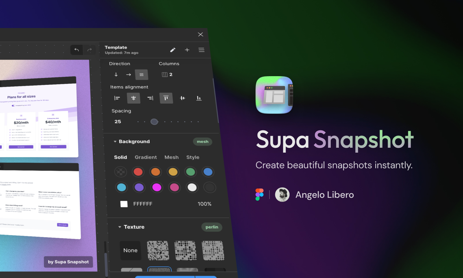 Create beautiful snapshots of your designs instantly | Supa Snapshot